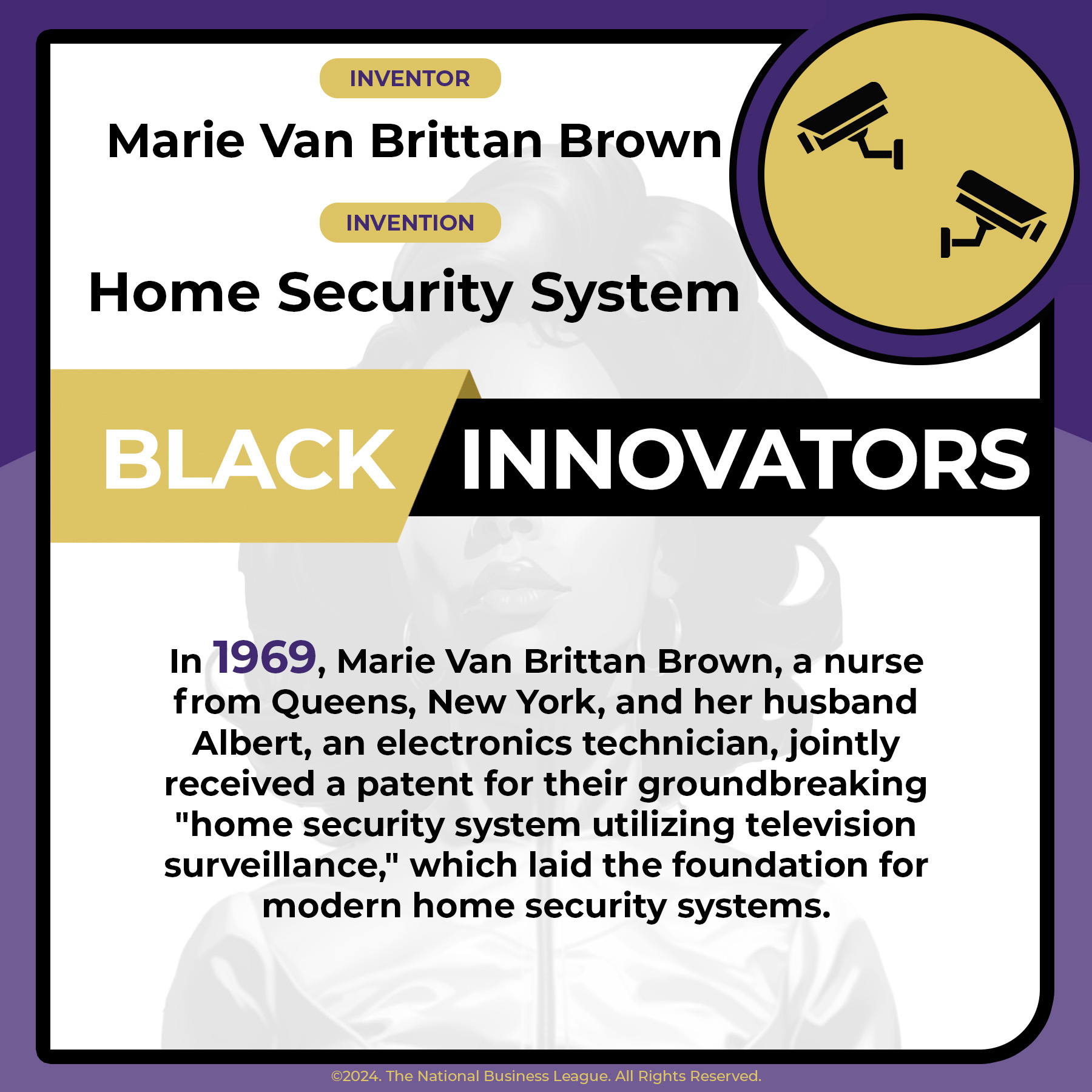 Marie Van Brittan Brown - National Business League